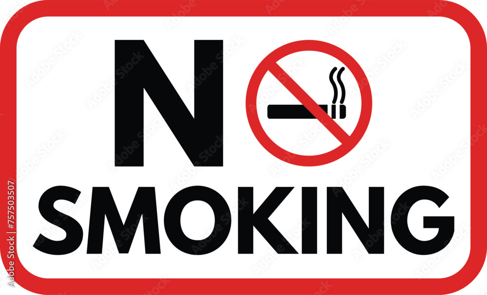 No smoking sign with text . No smoking sign label isolated on white ...