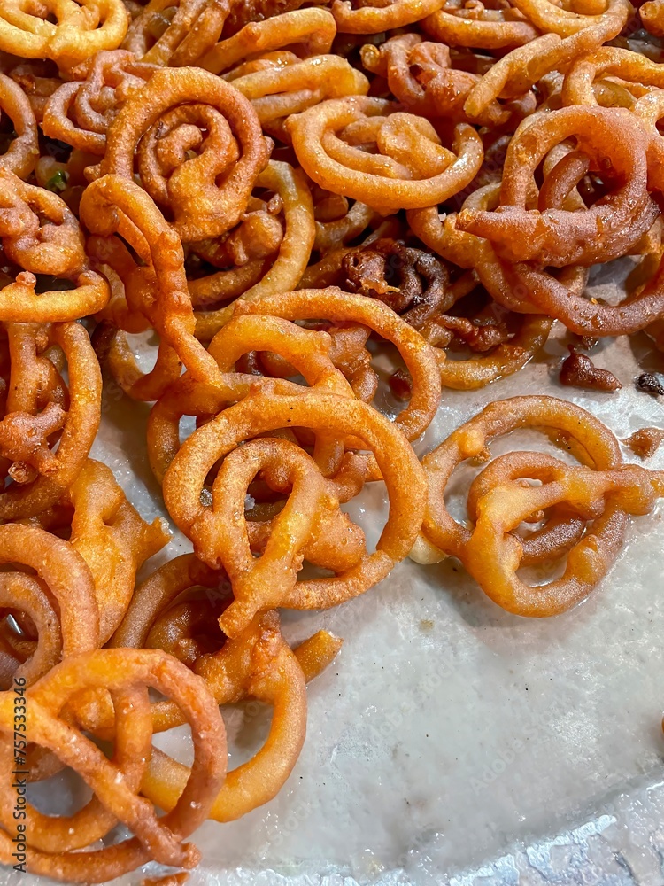 Jalebi is a popular sweet snack in South Asia, the Middle East, Africa ...