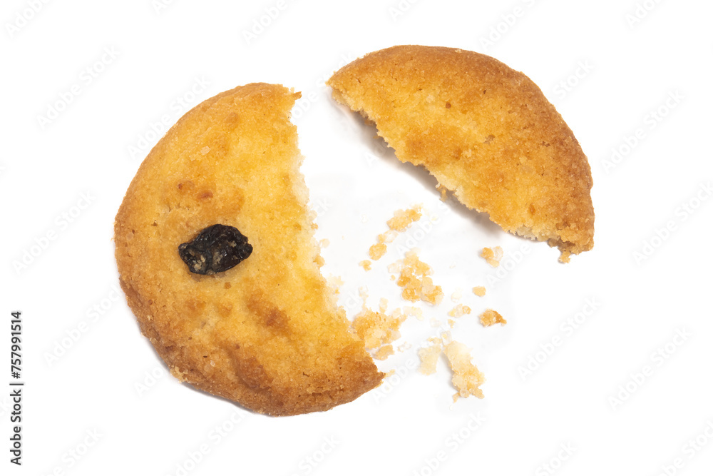 Crashed of danish butter cookies the coconut style cookie with raisin ...