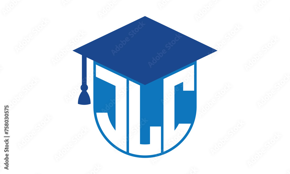 Vector de Stock JLC initial letter academic logo design vector template ...
