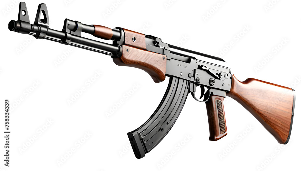 Photo Stock AK-47 png Аssault rifle AK-47 isolated png assault machine gun png Semi-Automatic ...