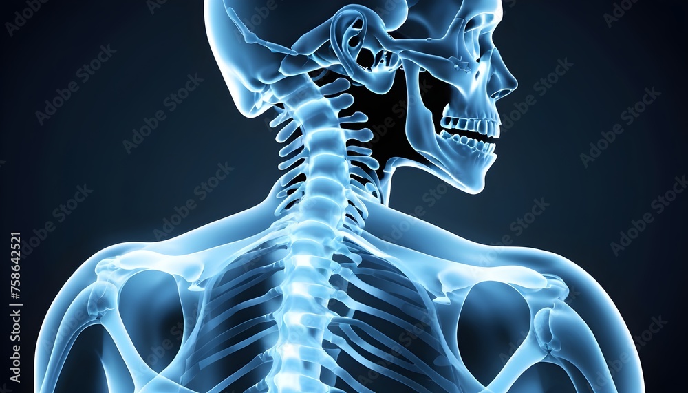 Advanced 3D Rendered X-Ray of Lower Thoracic and Lumbar Spine: Hand ...