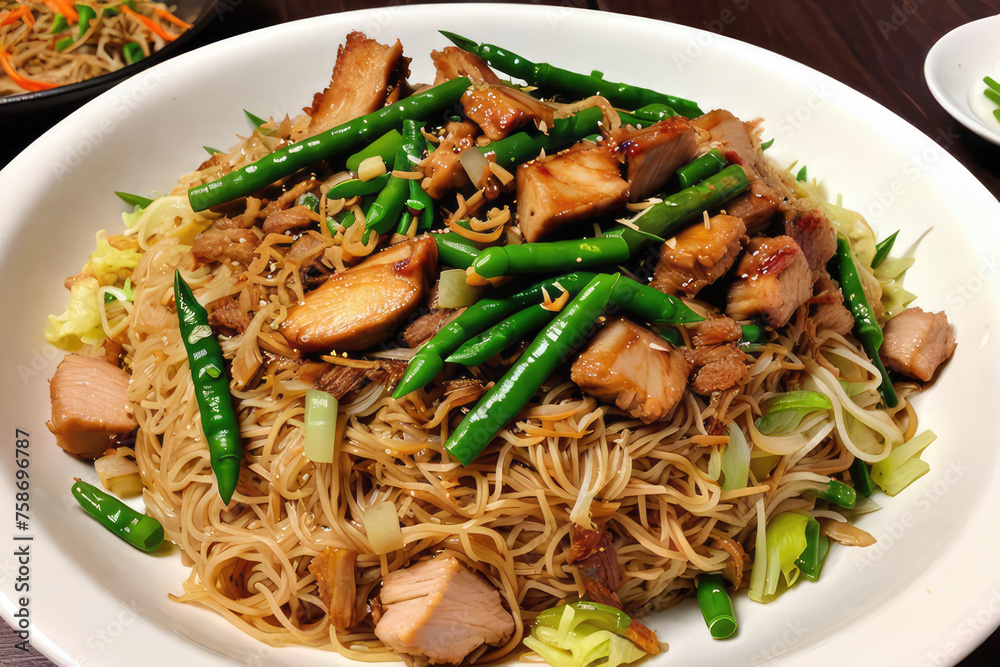 Filipino Pancit Bihon is a dish that originates from China. These are ...