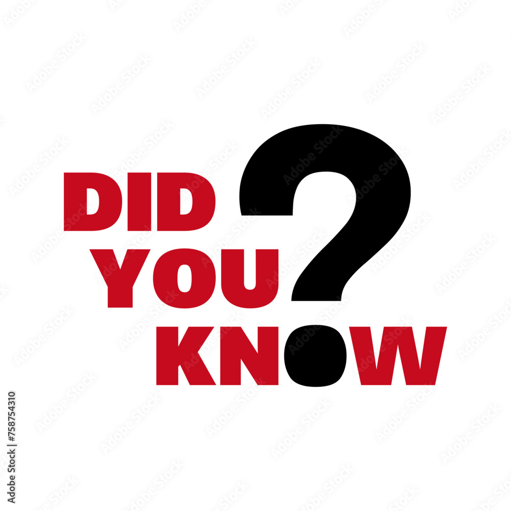 Did you know and question mark. Social media post vector poster. Banner ...