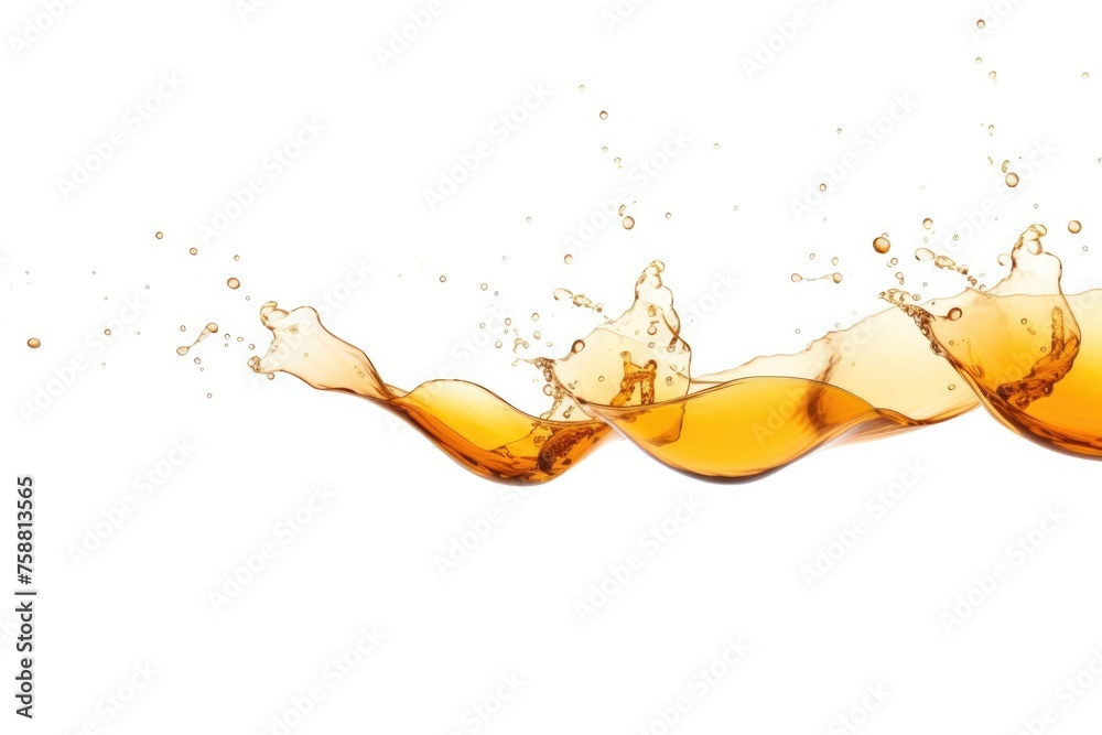 A mesmerizing photograph capturing the graceful waves and droplets of ...