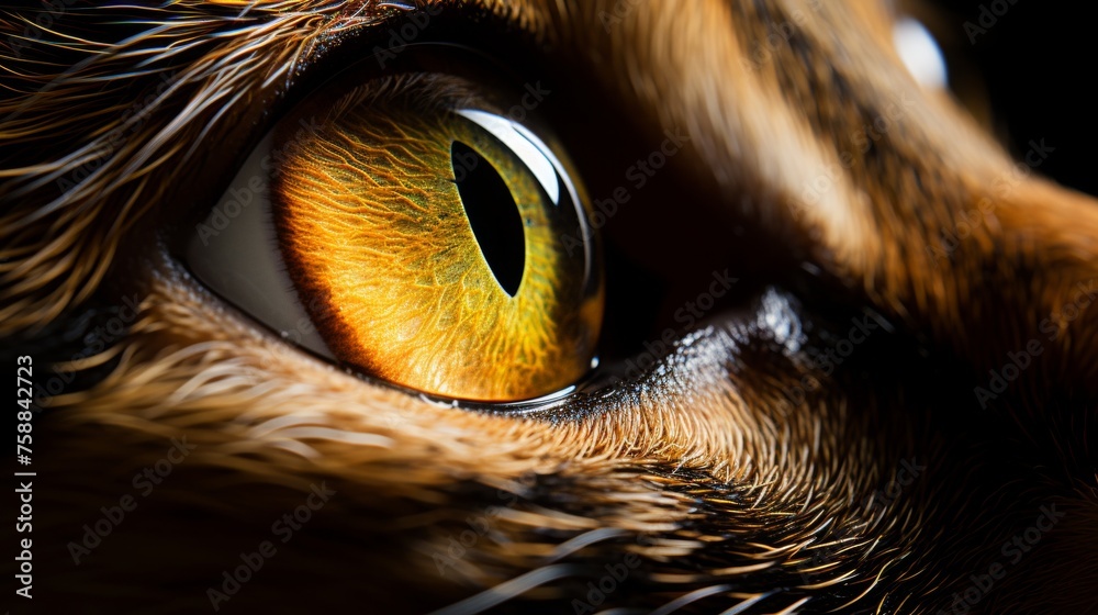 High-resolution close-up photograph of cats eye for graphic design ...