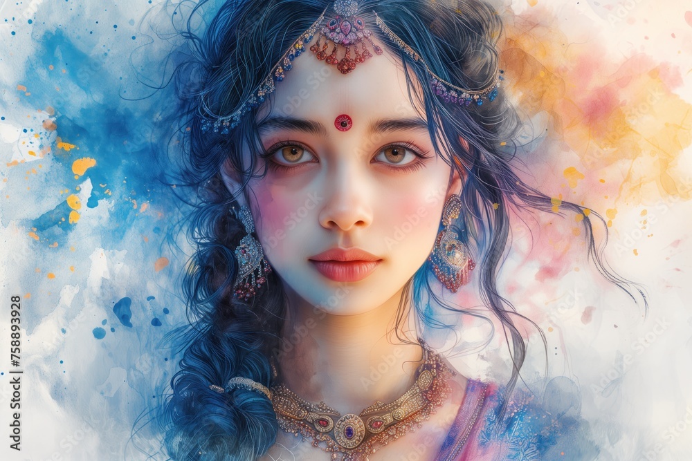 Hindu goddess Parvati. Also known: Gauri, Kali, Durga, Bhavani. The ...