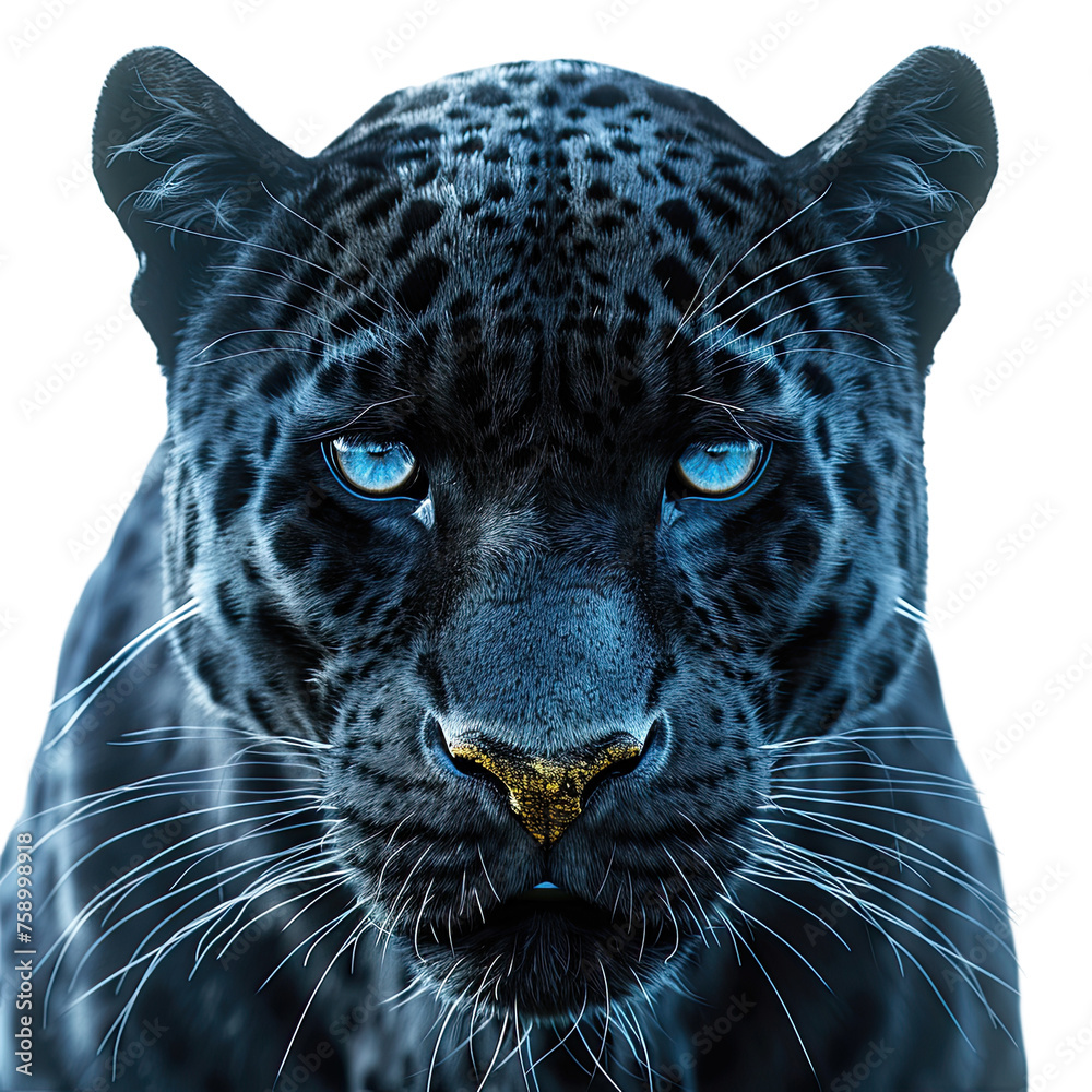 Ilustración de Stock Black Leopard, Black Panther Sticker, Vector ...
