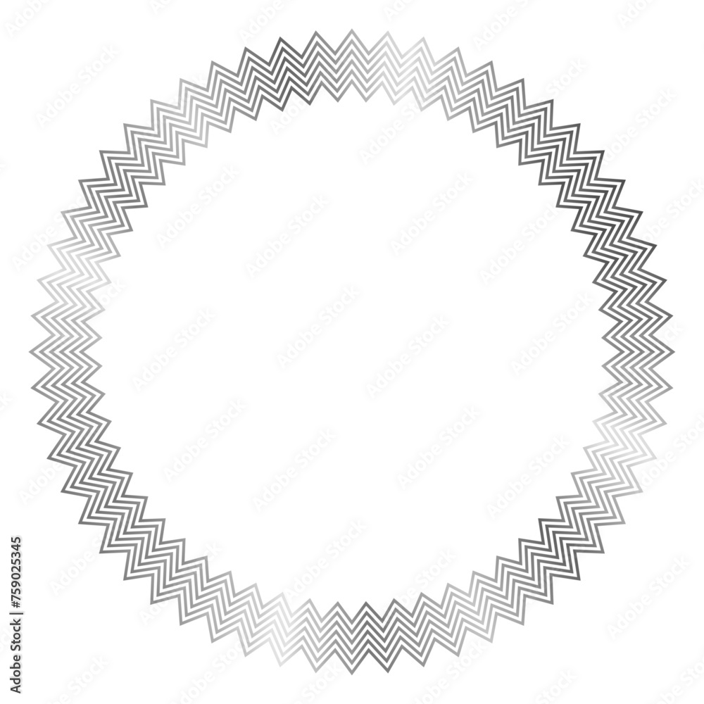Silver round metal frame isolated on white. Vector frame for photo ...