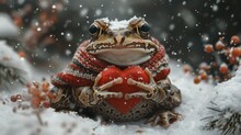 Winter Frog Free Stock Photo - Public Domain Pictures
