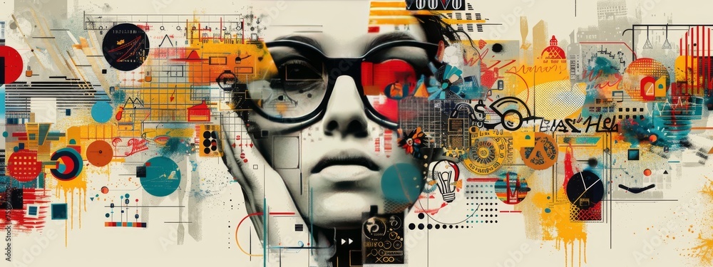Design art concept abstract contemporary modern background business ...