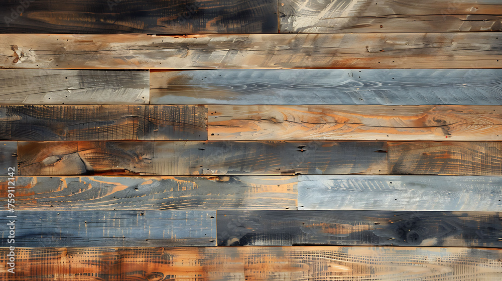Rustic shiplap wood, seamless flat lay top perspective, Reclaimed wood ...