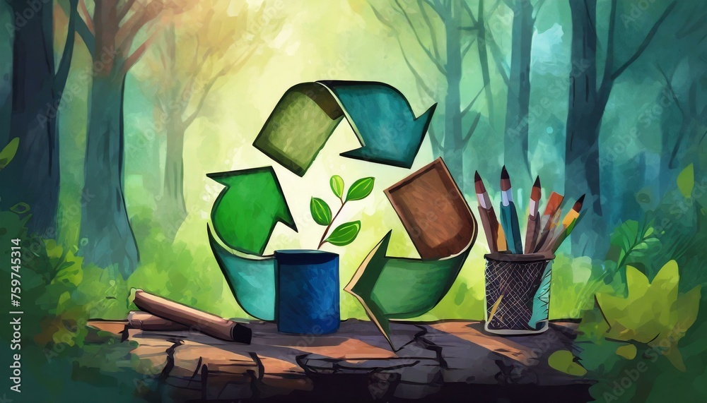 , e-waste, electronics waste for reuse and recycle concept. Recycling ...