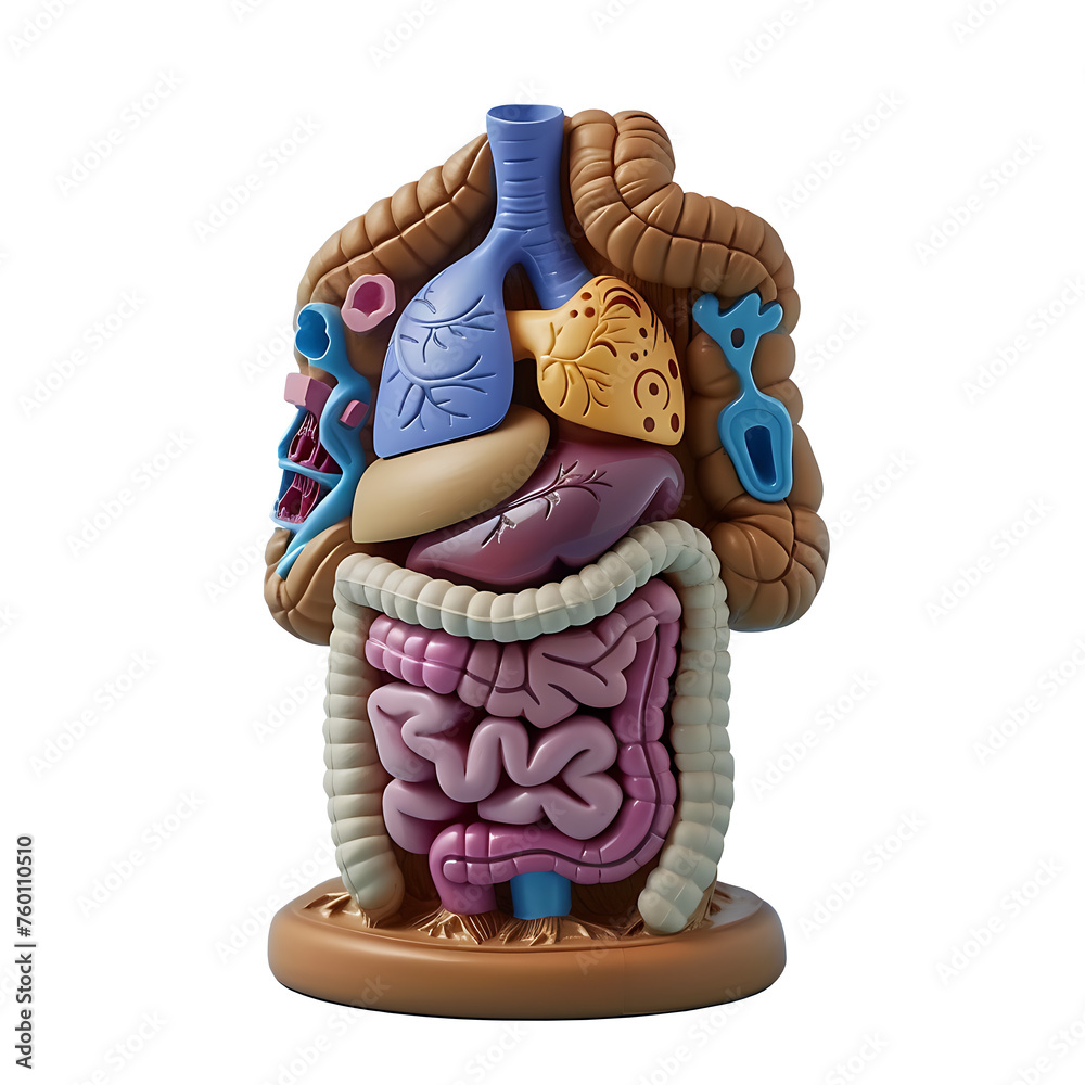Ilustración de Stock Human Organ System (Digestive System) - PNG Cutout ...