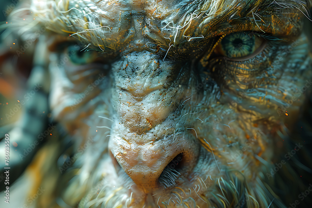 A whimsical and enchanting image featuring a fairy-tale creature ...