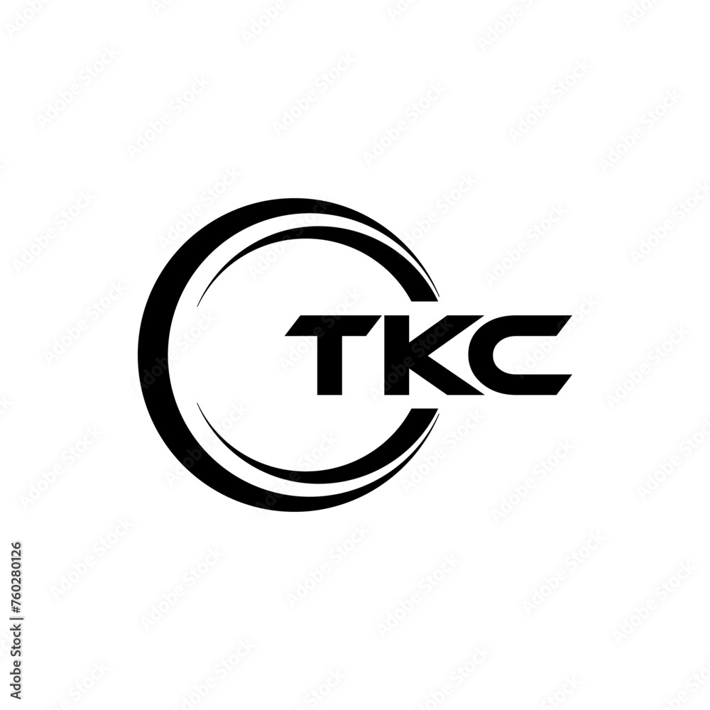 TKC letter logo design with white background in illustrator, cube logo ...