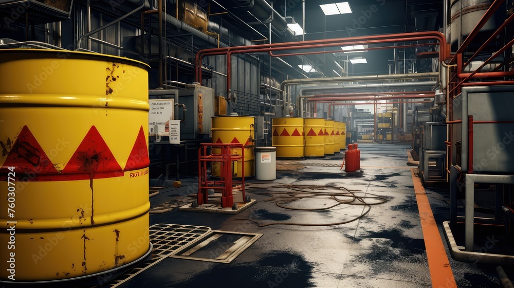 emergency safety chemical plant illustration response training, ppe ...