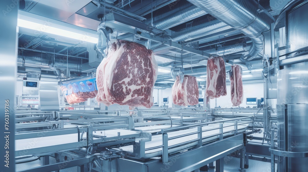 automation modern food processing illustration innovation ...