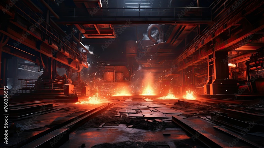 columns structure steel mill illustration fabrication welding ...