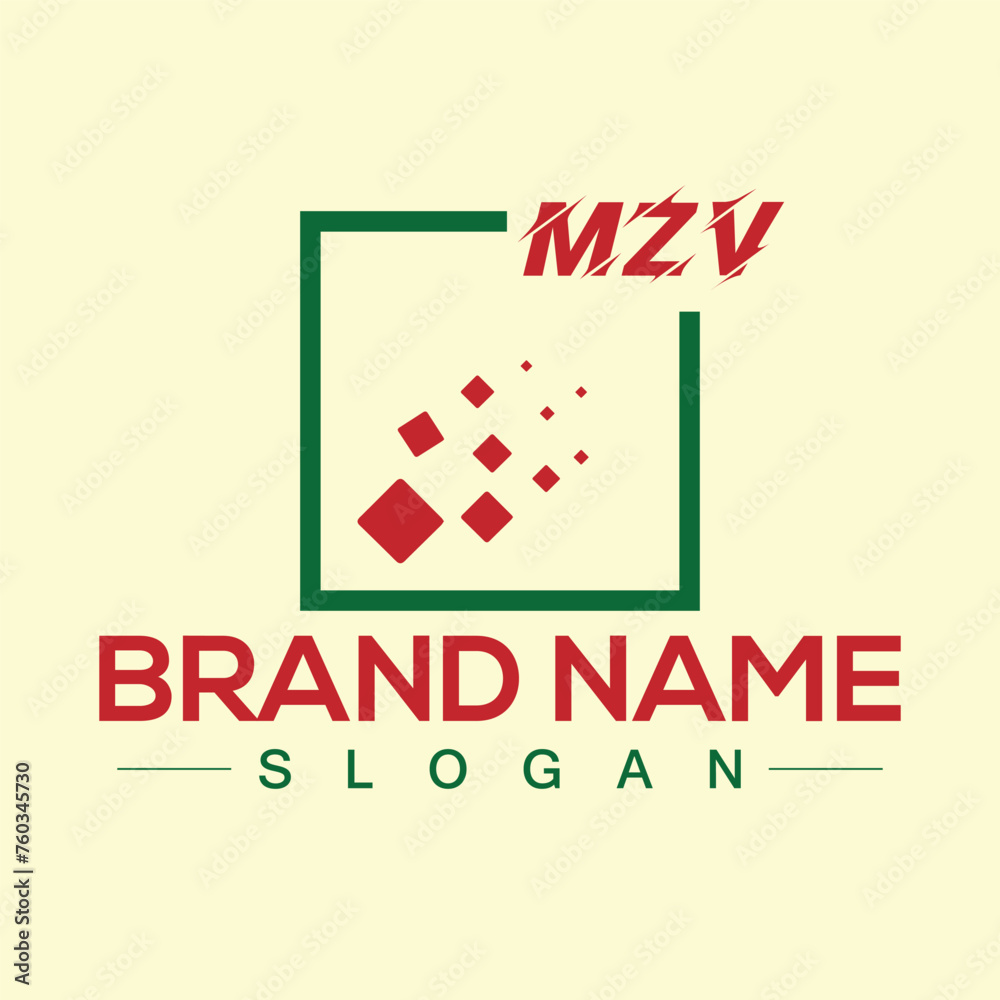 Letter MZV handwritten unique logo design for your business Stock ...