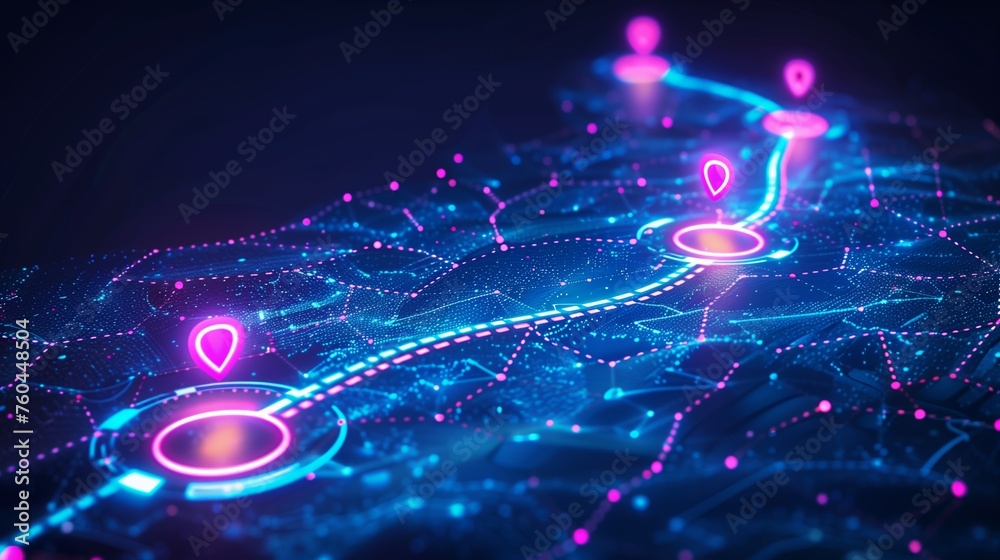 A digital transformation roadmap with key milestones and objectives, highlighting the process of ...