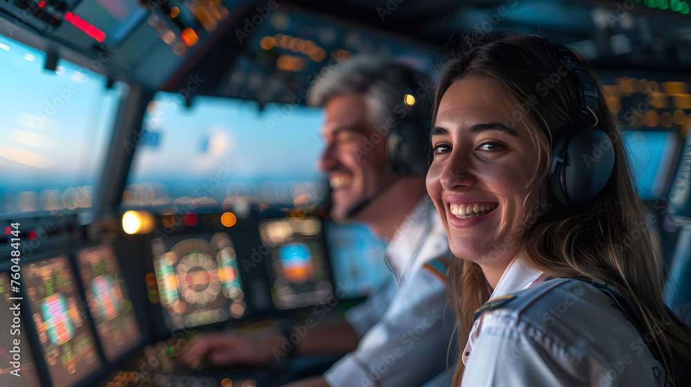 Diverse Air Traffic Control Working, Airport Towers, Navigation Screens ...