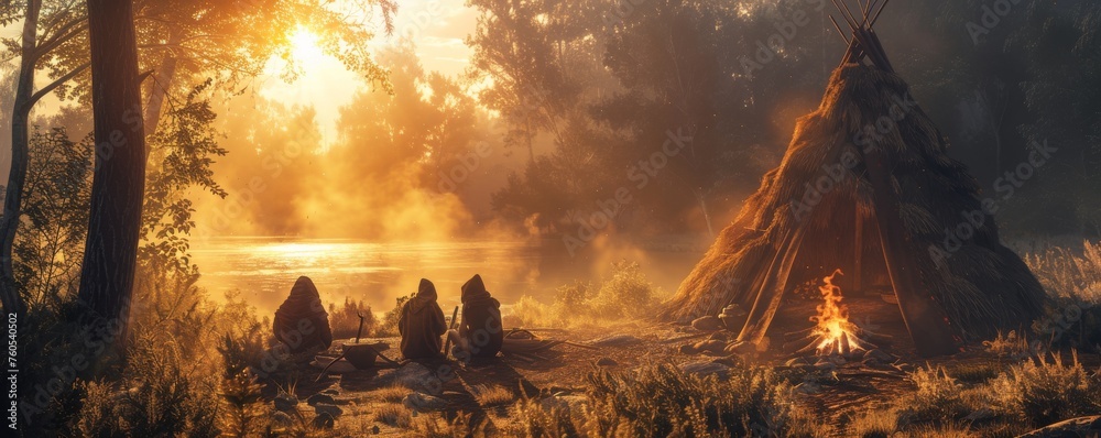 Time-travel adventures to the Stone Age, featuring interactions with ...