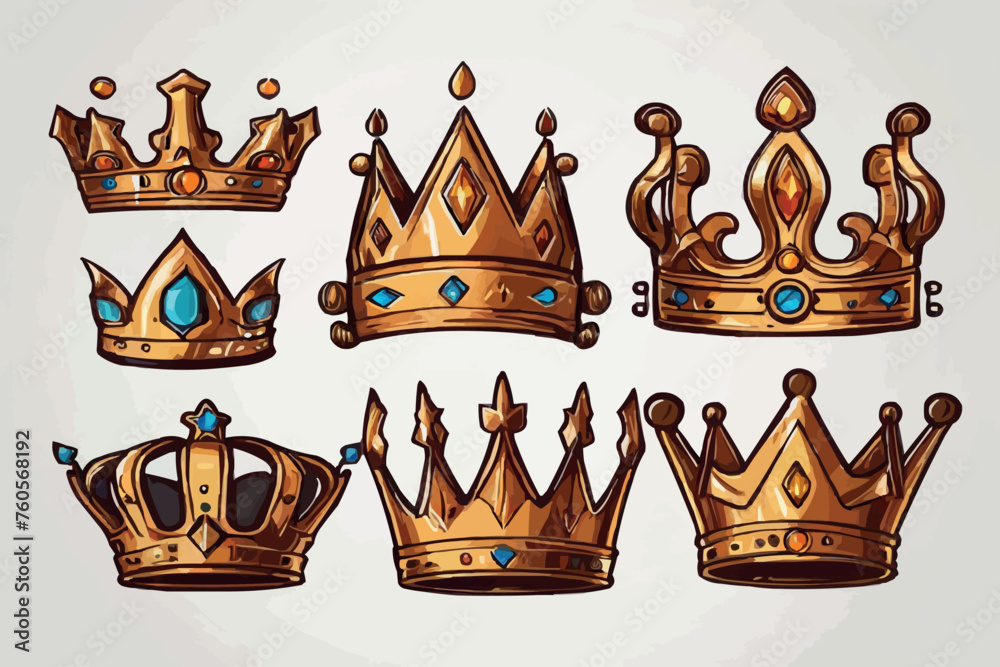 King emperor queen empress sovereign ruler royal power symbols ...