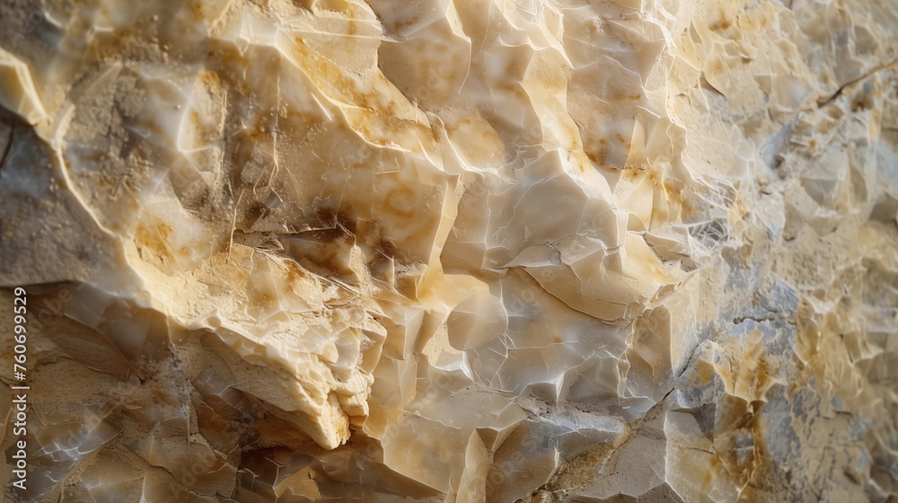 Detailed close-up of natural marble, highlighting its unique veins ...