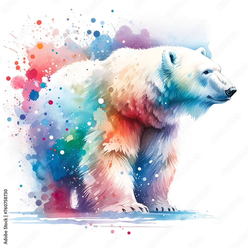 polar bear Watercolor Clipart - Sea Animal Png Stock Illustration ...