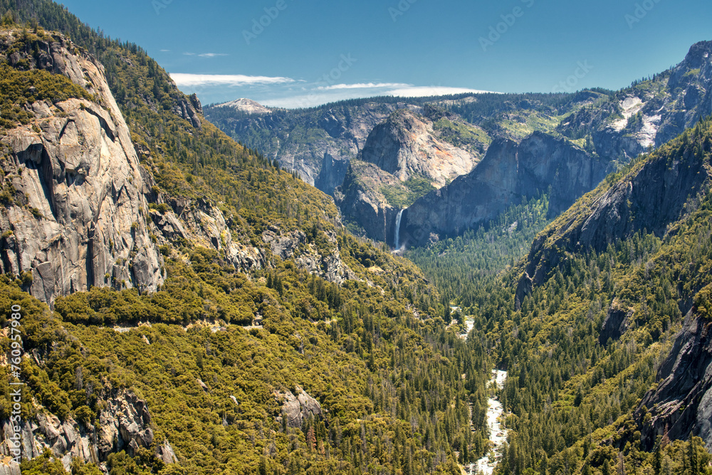 A breathtaking aerial view captures Yosemite Valley's iconic granite ...