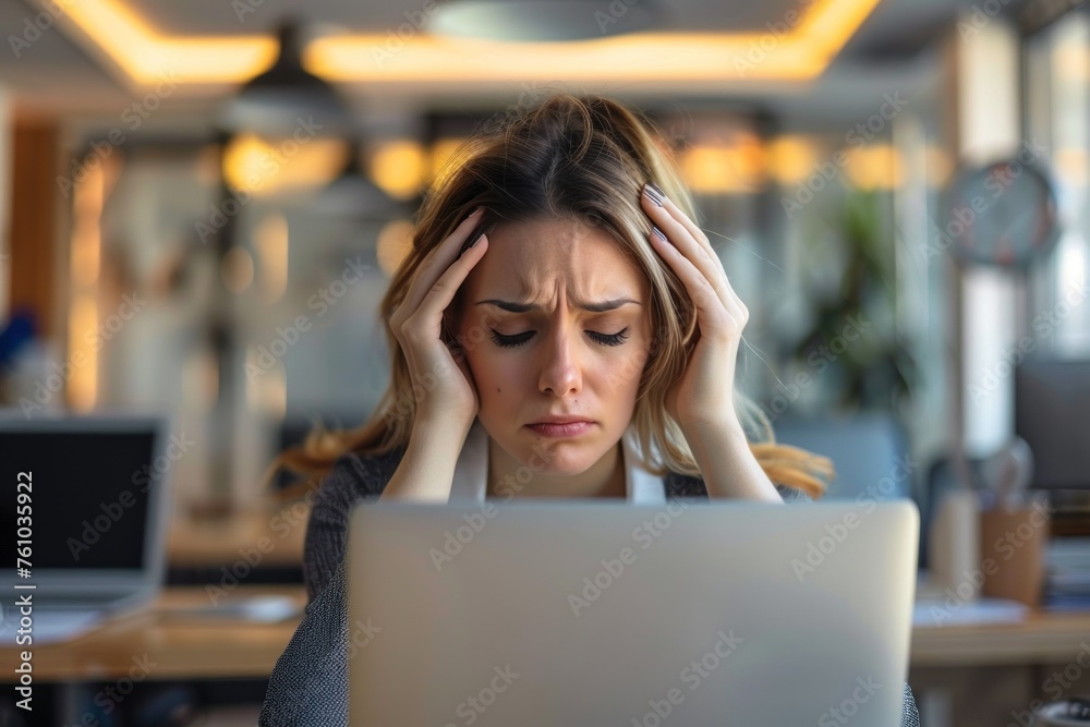 Stress Awareness concept. Acute stress disorder and emotional breakdown ...