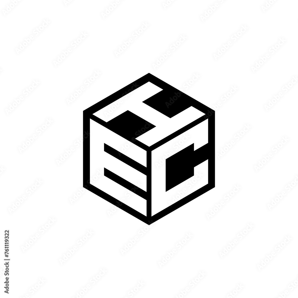 ECI letter logo design in illustration. Vector logo, calligraphy ...