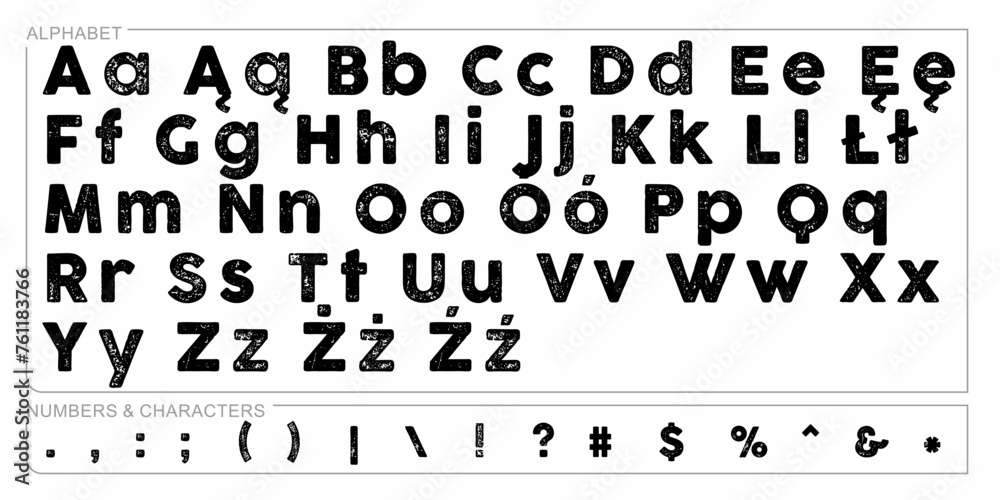 alphabet letters font set. typography font with trendy letters thin ...