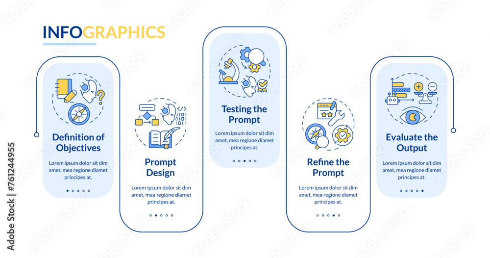 Image vectorielle Stock Improve prompt engineering processes blue ...