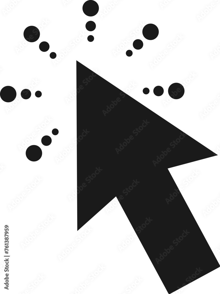 Computer Mouse Cursor Black Arrow Icon | Different Style Cursor Icon ...