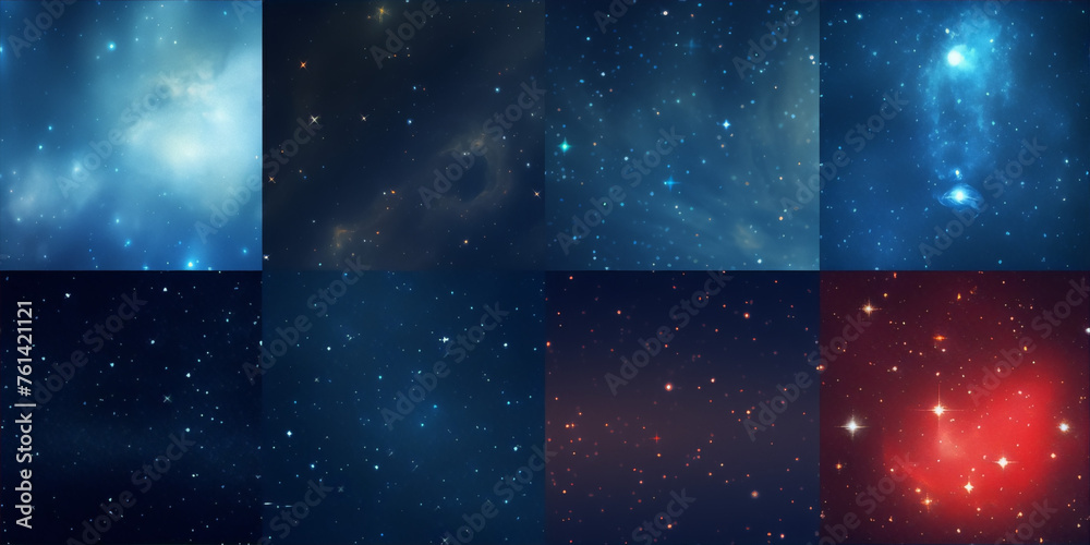 Space themed digital art collection with stars, planets, and galaxies ...