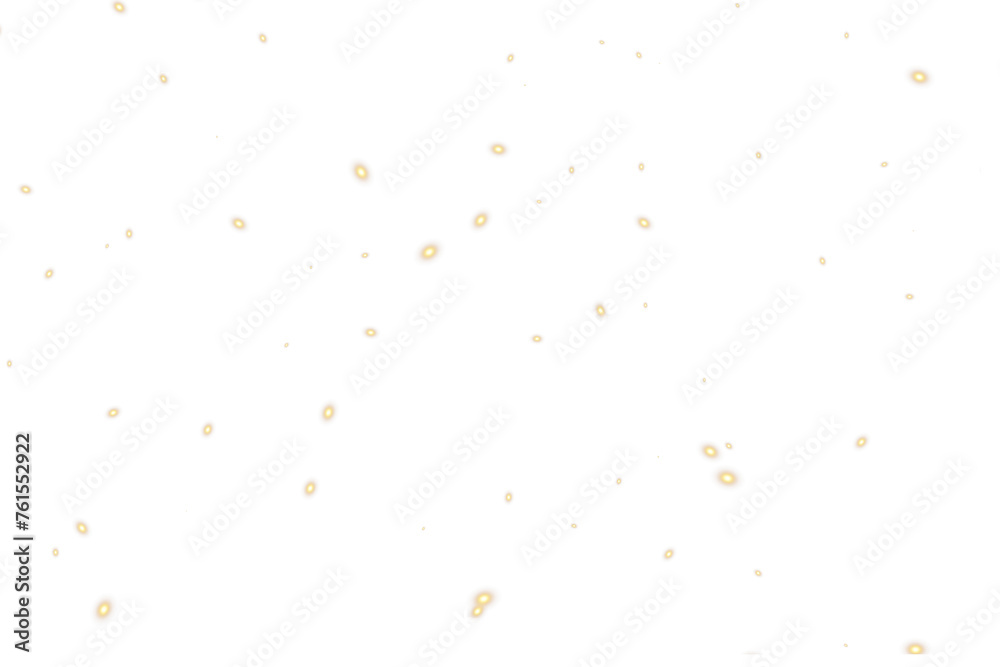 Magic firefly png, Gold fireflies png, Light effect, Mystical ...