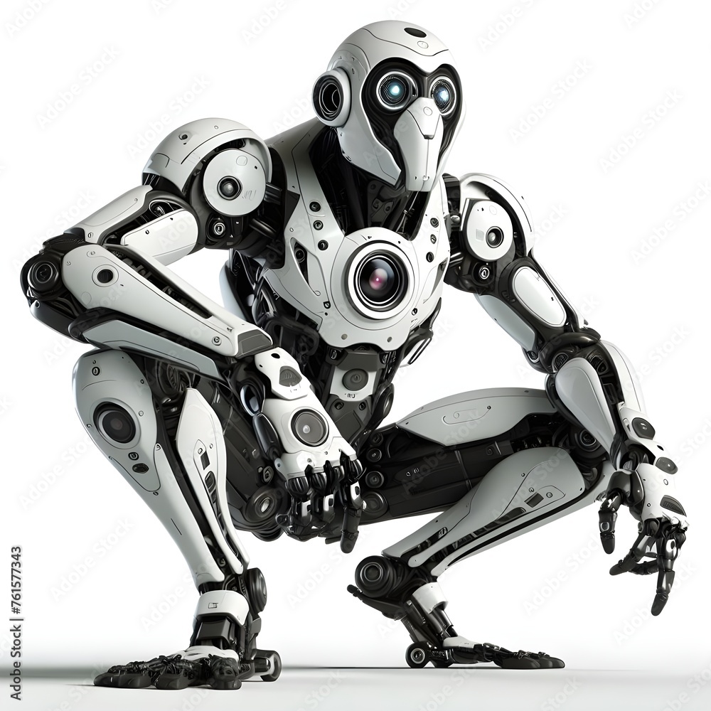 AI GENERATES 3D FUTURISTIC APE SIMPANSE MONKEY PRIMATES HUMANOID SMART ...