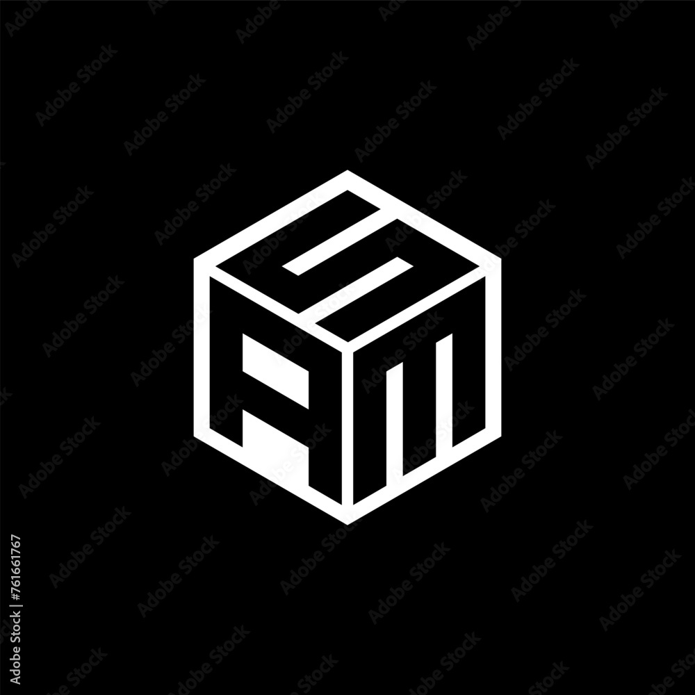 AMS letter logo design in illustration. Vector logo, calligraphy ...