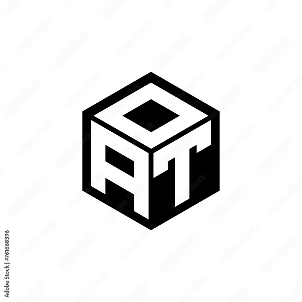 ATO letter logo design in illustration. Vector logo, calligraphy ...