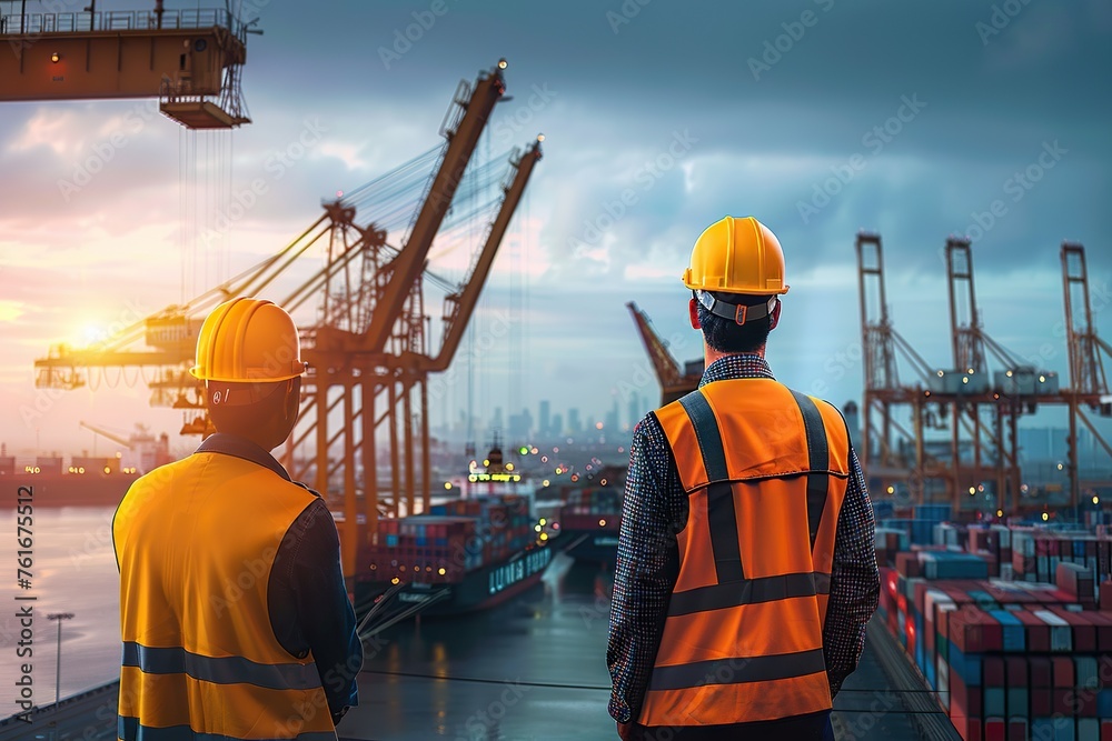 Dedicated Logistics Experts Monitor the Efficient Loading of Cargo ...