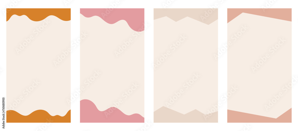 Collection of varied shapes for use in vertical stories, promo site ...