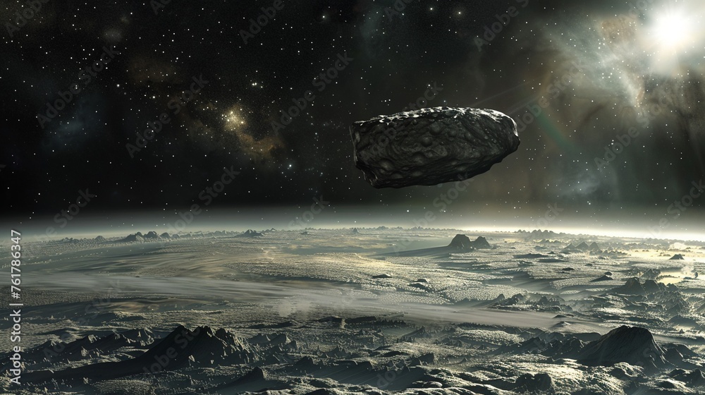 As an asteroid approaches Earth an astronomer scans the night sky ...