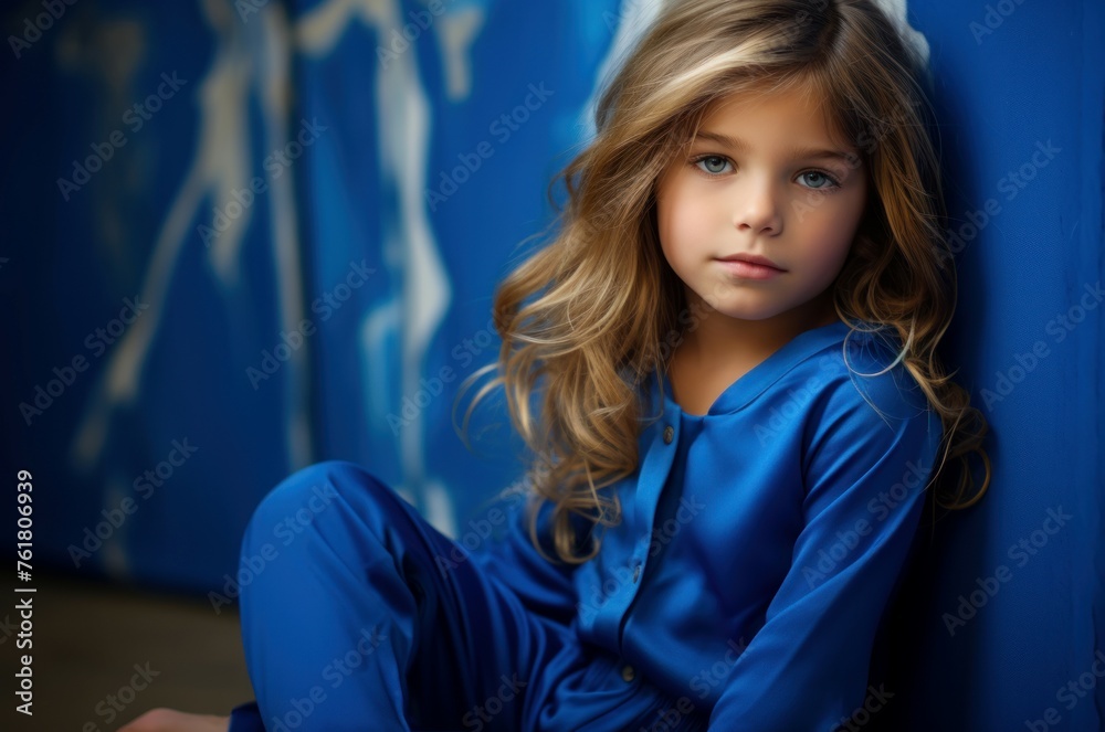 Cutting-edge Modern child girl underground bunker. Bomb shelter ...