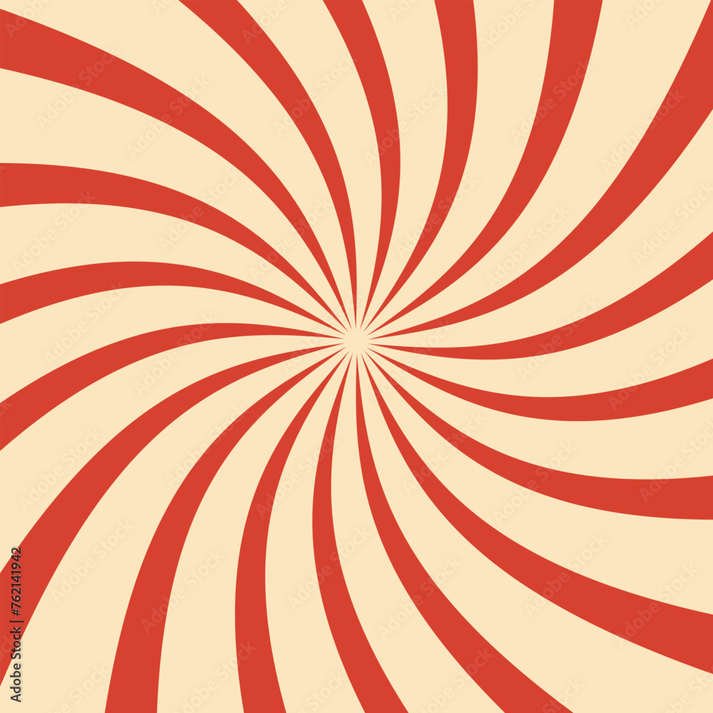 Sun rays retro background. Radial vintage burst. Soft light stripe ...