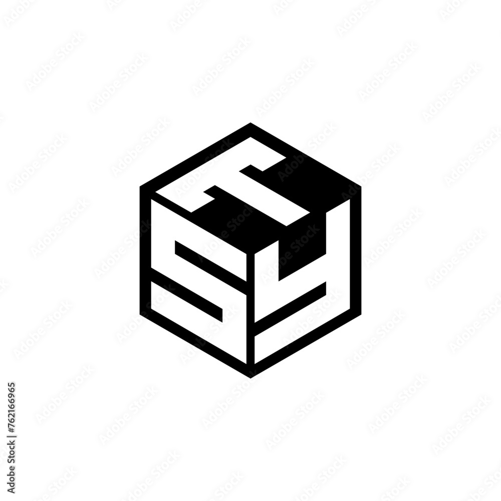 SYT letter logo design in illustration. Vector logo, calligraphy ...