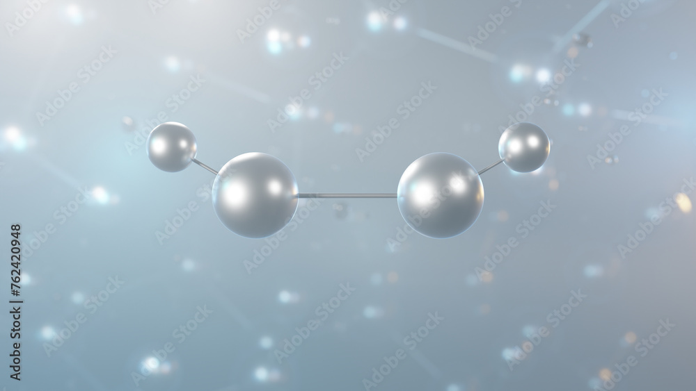 hydrogen peroxide molecular structure, 3d model molecule, oxidizer ...