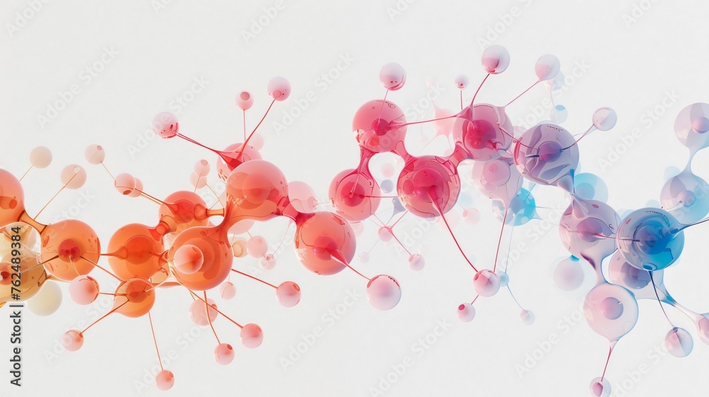 Diagram of atoms bonding their connections giving birth to a molecule ...