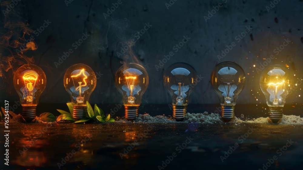 Evolution of an idea, from the moment a light bulb is lit to its ...